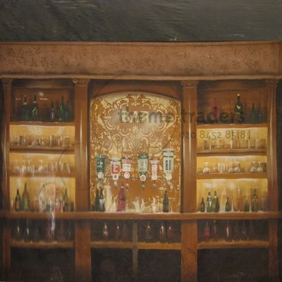 Victorian Bar Shelves Backdrop | Theme Traders