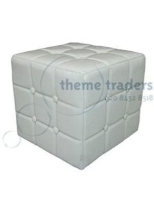 White Cube Stool | Theme Traders