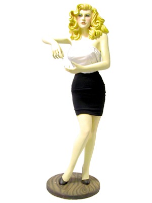 Lifesize Bartender Statue (Hold Bottle and Glass) | Theme Traders